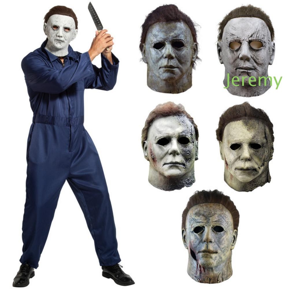 JEREMY1 Michael Myers Mask, Horror Latex Killer Mask, Party Decoration ...