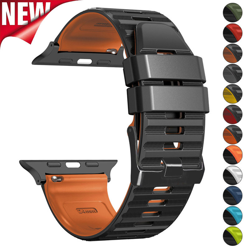 Silicone sport strap Compatible for Apple Watch S10 46mm Ultra 49mm ...