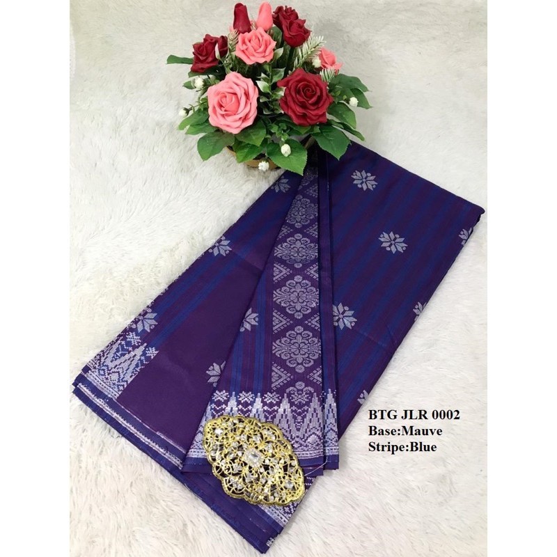 Songket Republik Songket Bunga Tabur Jalur Kain Pasang Tenun Asli ...