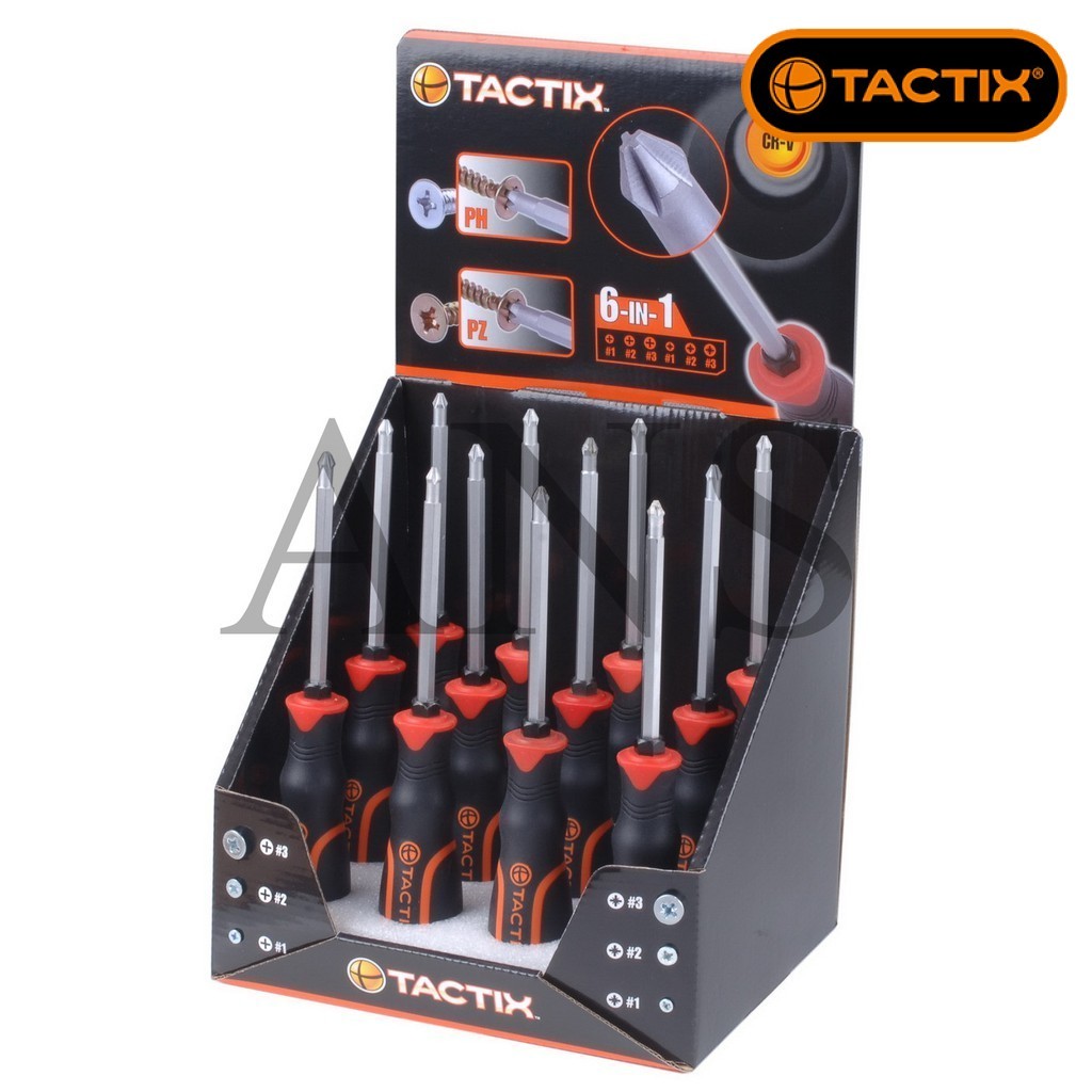 TACTIX 205203 SCREWDRIVER 6 IN 1 150MM | Shopee Malaysia