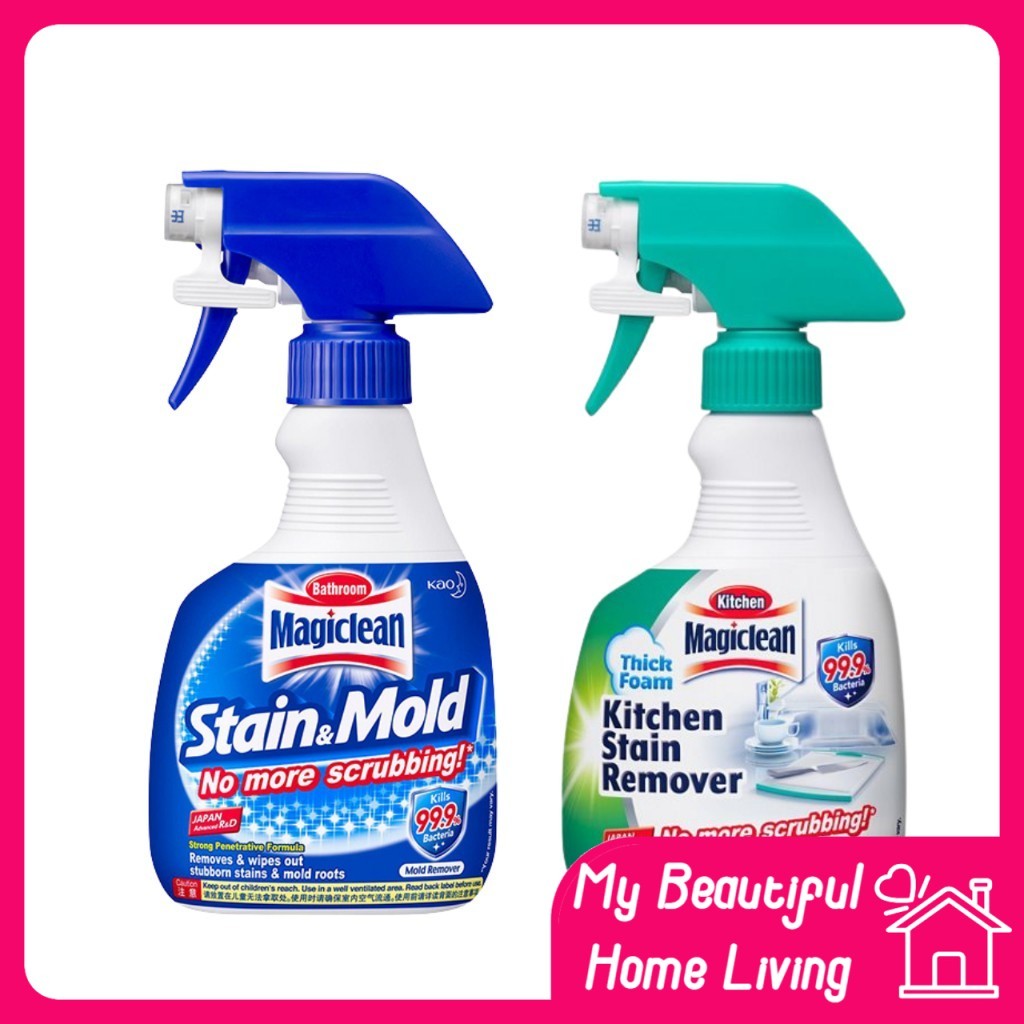(FRESH BATCH) Kao Magiclean Stain & Mold Trigger Spray 400ml Bathroom Cleaner Kitchen Stain ...
