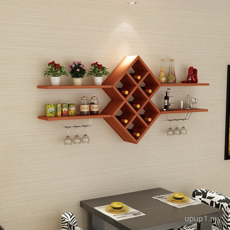 Lly moden, sederhana, jenis gantung, rak wain merah, kabinet wain, rak ...