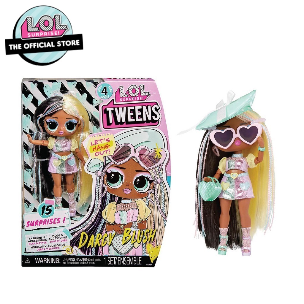 LOL Surprise Tweens Series 4 Fashion Doll Darcy Blush with 15 Surprises ...