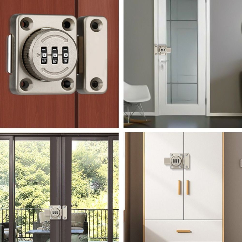 Combination Cabinet Lock, Anti-Pry 3-Digit Security For Swinging ...