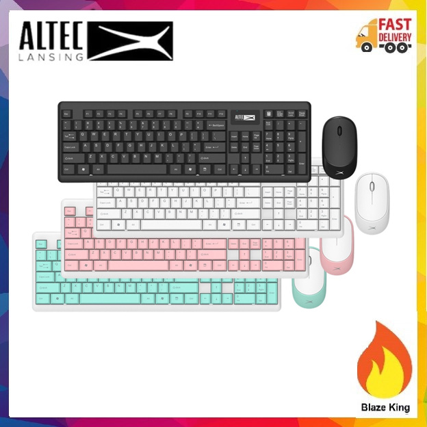 ALTEC LANSING ALBC6314 WIRELESS KEYBOARD & MOUSE COMBO | SILENT DESIGN ...