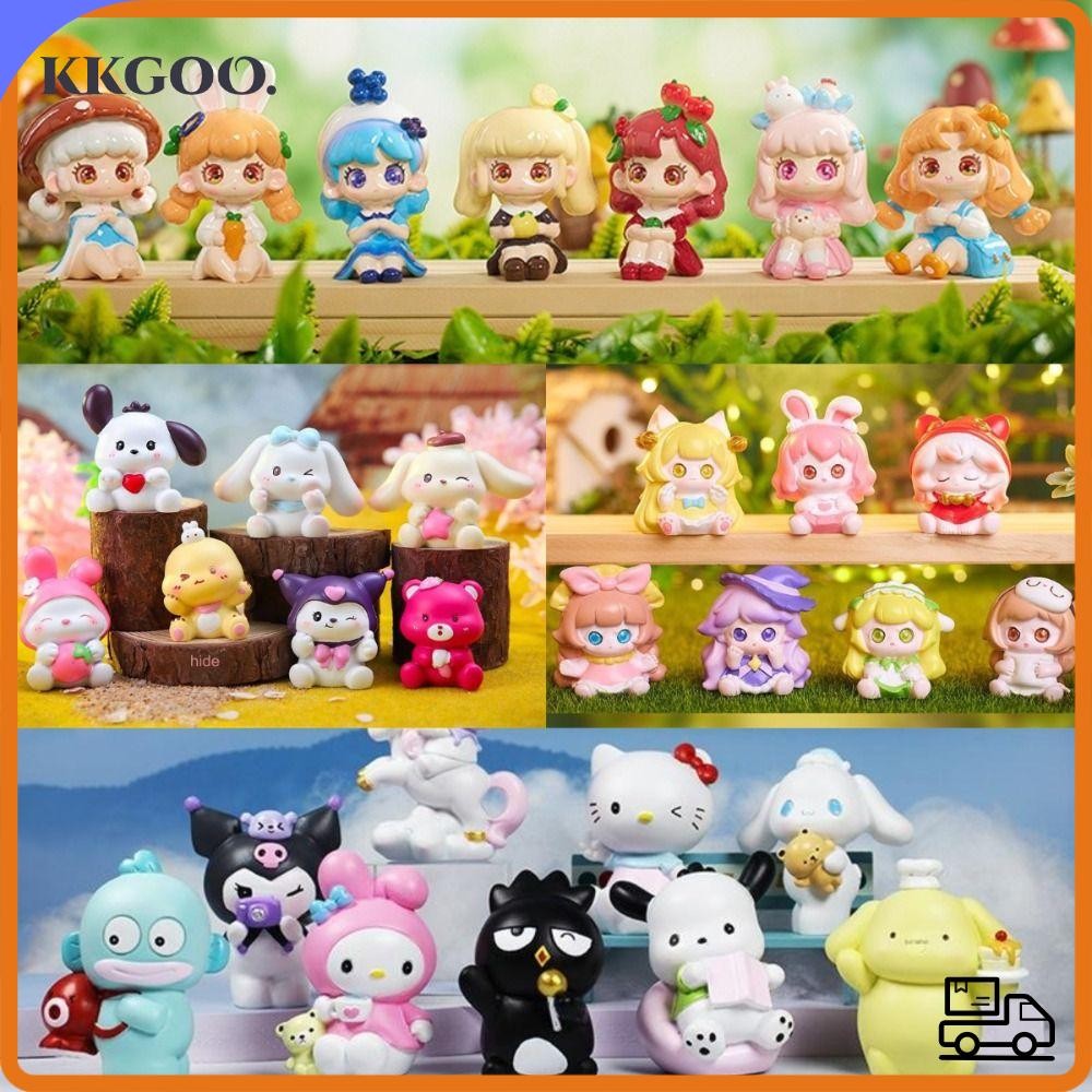 KKGOO Sanrio Blind Boxes, Cartoon Kuromi Box Toys, Chinese Chibi Maruko ...