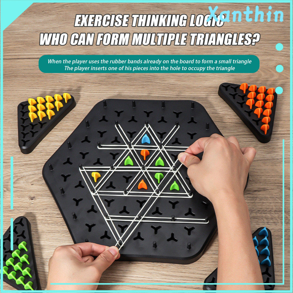 Portable Board Game Long-lasting Board Game Triangle Board Game for ...