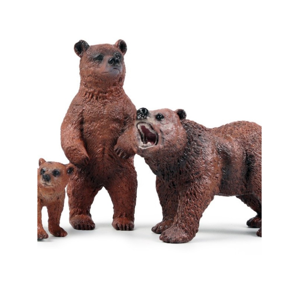 Model Paradise Children Toys Simulation Animal Model Big Brown Bear ...