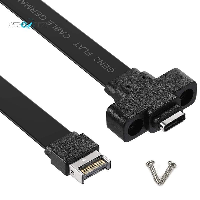 USB 3.1 Front Panel Type E to Type C Extension Cable ,Gen 2 (10 Gbit/S ...