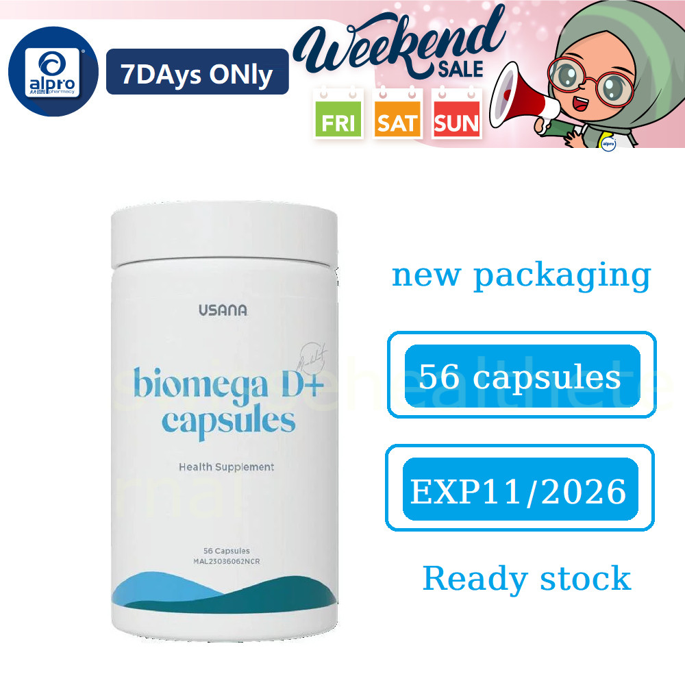 【buy 3 free 1】EXP 06 2027Ready stock USANA Biomega D+ III Plus (100% ...