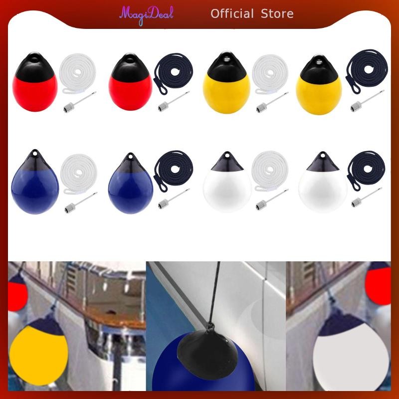 MagiDeal Boat Ball Swim Buoy Round Protector 10x12 inch Docking Mooring ...