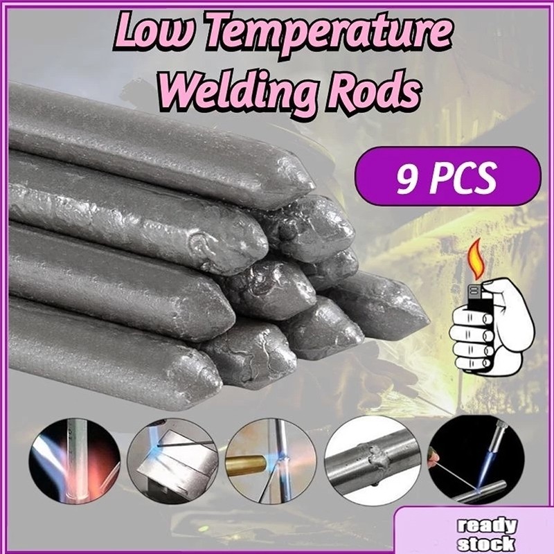9PCS Low Temperature Metal Welding Rod No Need Solder Practical Weld ...