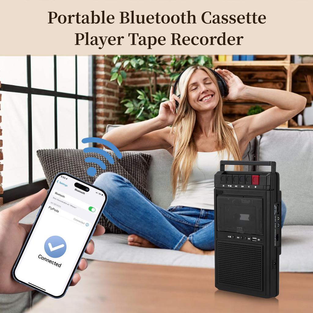 in stock! Cassette Player Converter, Portable Cassette to MP3 Music via ...