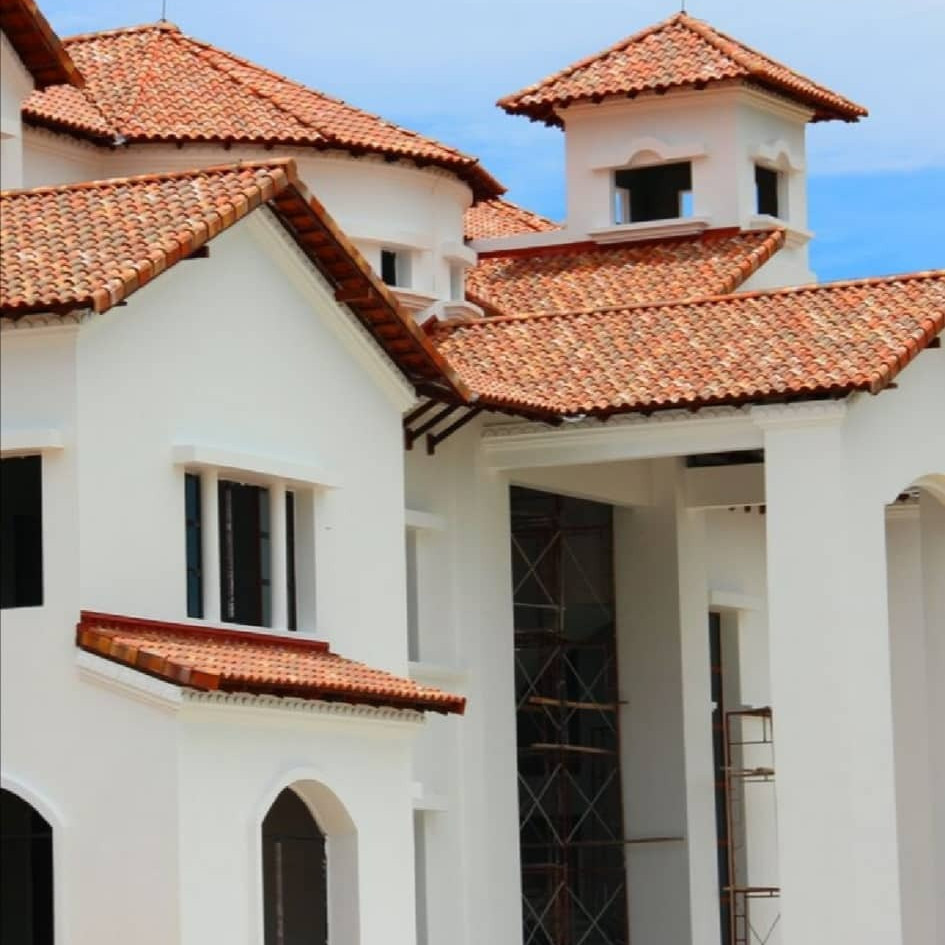 T3R5 Clay Roof Tiles TERREAL ROMANE EVO CASTEL atap tahan panas penebat ...