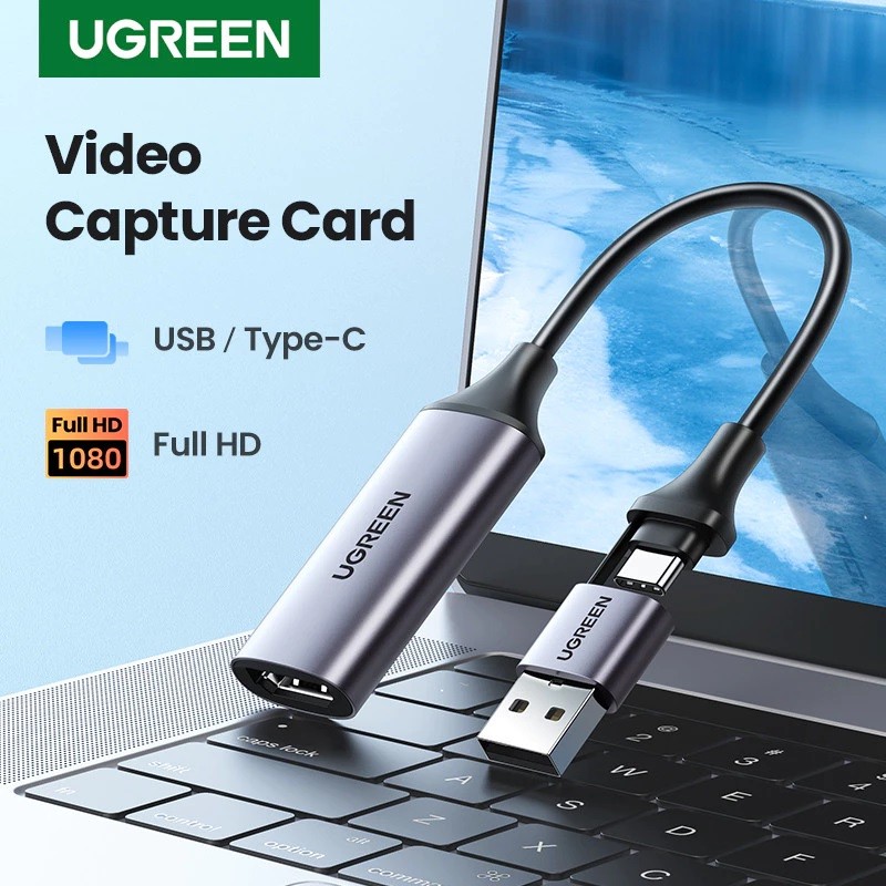 UGREEN Video Capture Card 4K HDMI to USB/Type-C HDMI Video Grabber Box ...