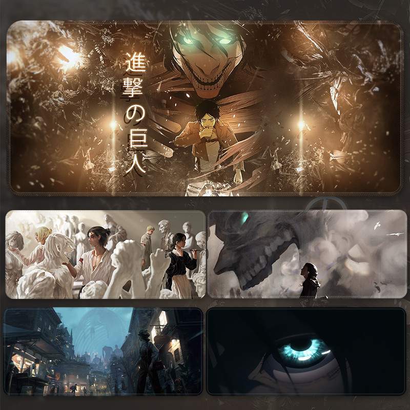Mouse Pad Oversized Attack on Titan Computer Keyboard Pad Desk Pad ...
