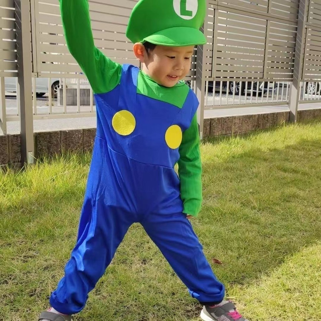Halloween Day cosplay Costume Parent-Child Children Mario Clothes Super ...