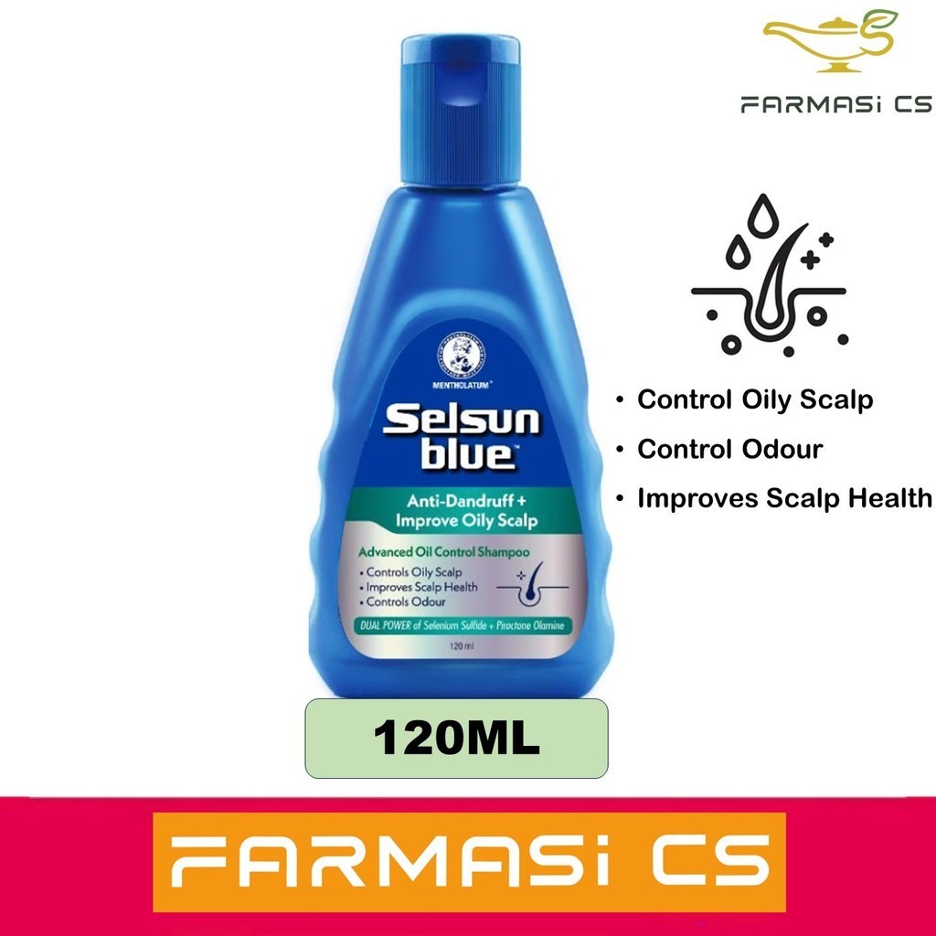 Mentholatum Selsun Blue Anti-Dandruff & Improve Oily Scalp Shampoo ...