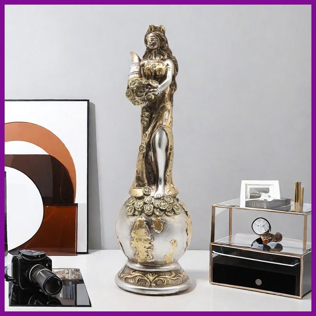 Goddess Fortuna Figurine Ornate Fortuna Goddess Of Good Fortune Resin ...