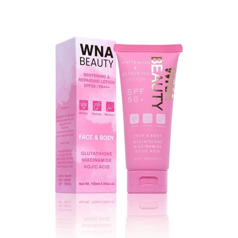 WNA BEAUTY WHITENING & REPAIRING LOTION SPF50 READY STOCK | Shopee Malaysia