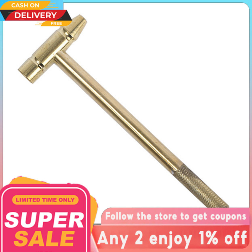 5-In-1 Mini Craft Hammer Screwdriver Set Copper Alloy Gold Detachable ...