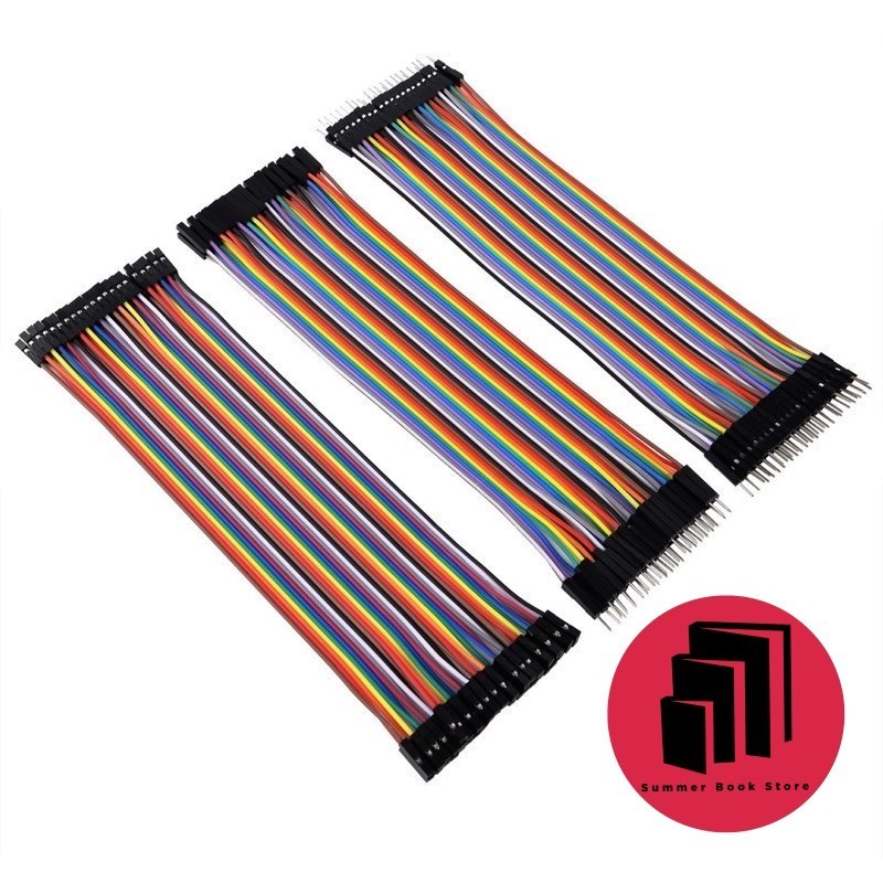 10p 40p Male to Male Breadboard Dupont Jumper Wire for Arduino IOT 10cm ...
