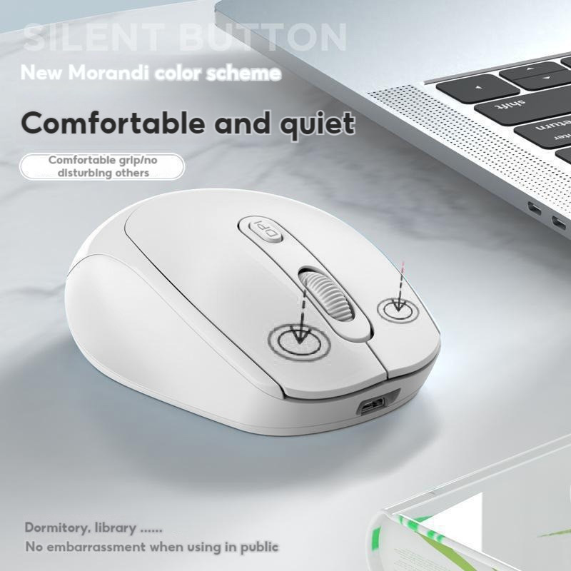Wireless mouse Mute Tablet Laptop Desktop Universal cursor | Shopee ...