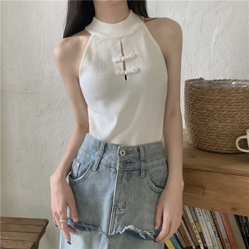 New Chinese Style Sling Women's Inner Wear Outer Wear 2024 Spring Slim ...