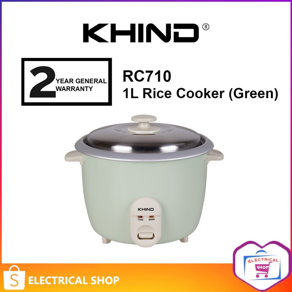 Khind 1L Electric RC710 Rice Cooker (Green) / Midea 1.0L Conventional ...