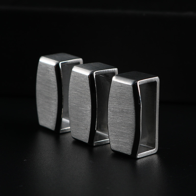 20MM Watch Strap Band Hoop Loop Retainer Buckle Stainless Ring For ...