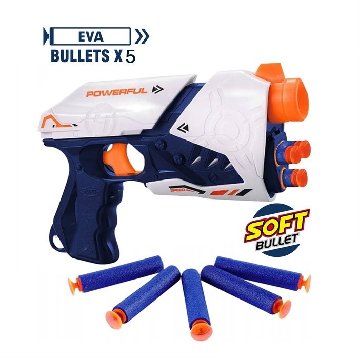 Nerf Gun - Blast Powerful Space Gun with Soft Foam Bullets, Target ...