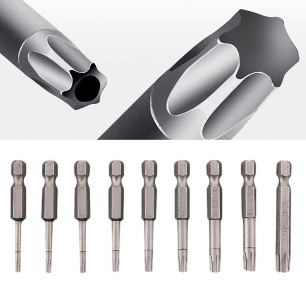 Premium Hex Shank Screwdriver Bits Set for Electric Drills 50mm Length ...