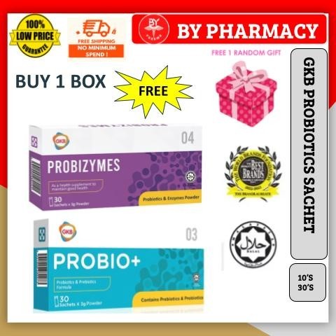 GKB PROBIO+ / PROBIZYMES (Prebiotics+Probiotics/ Digestive Enzymes) 3g ...