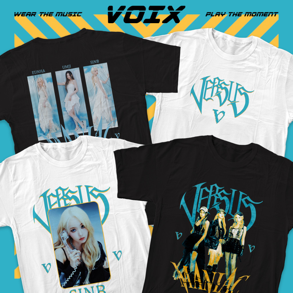 Kpop VIVIZ "VERSUS T-Shirt; MANIAC" Tee - Eunha, SinB, Umji | Shopee ...