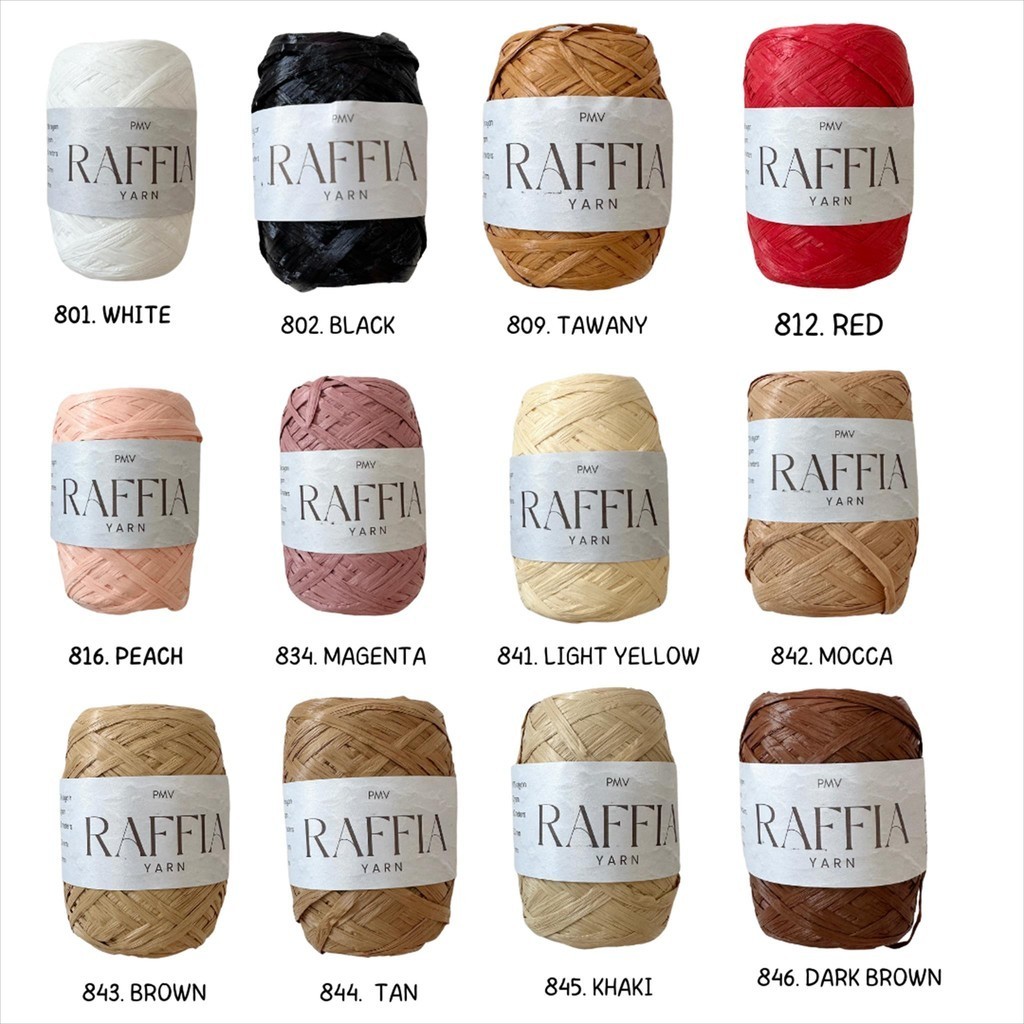 Raffia Knitting yarn/ Raffia yarn RAF1 | Shopee Malaysia