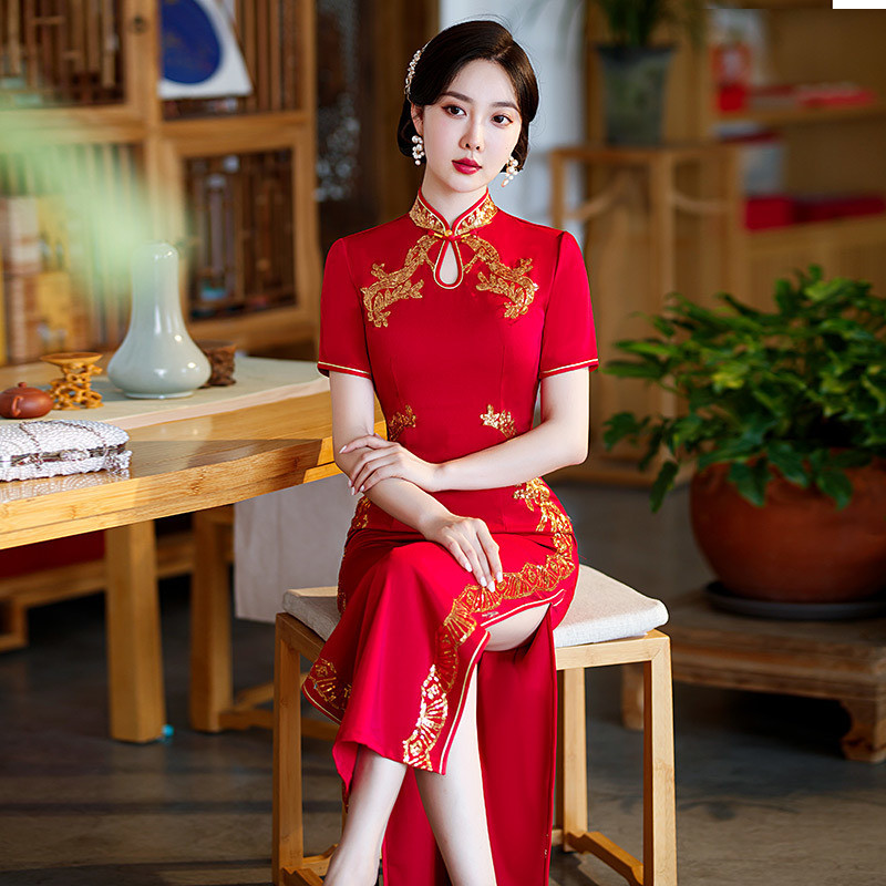 Classical Beauty~Classic Cheongsam Traditional Retro Elegant Dress ...