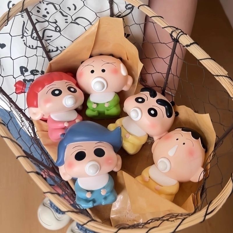 Kasugabe Pacifier Baby Shin-Chan A Set of Five Small Babies Q Version ...