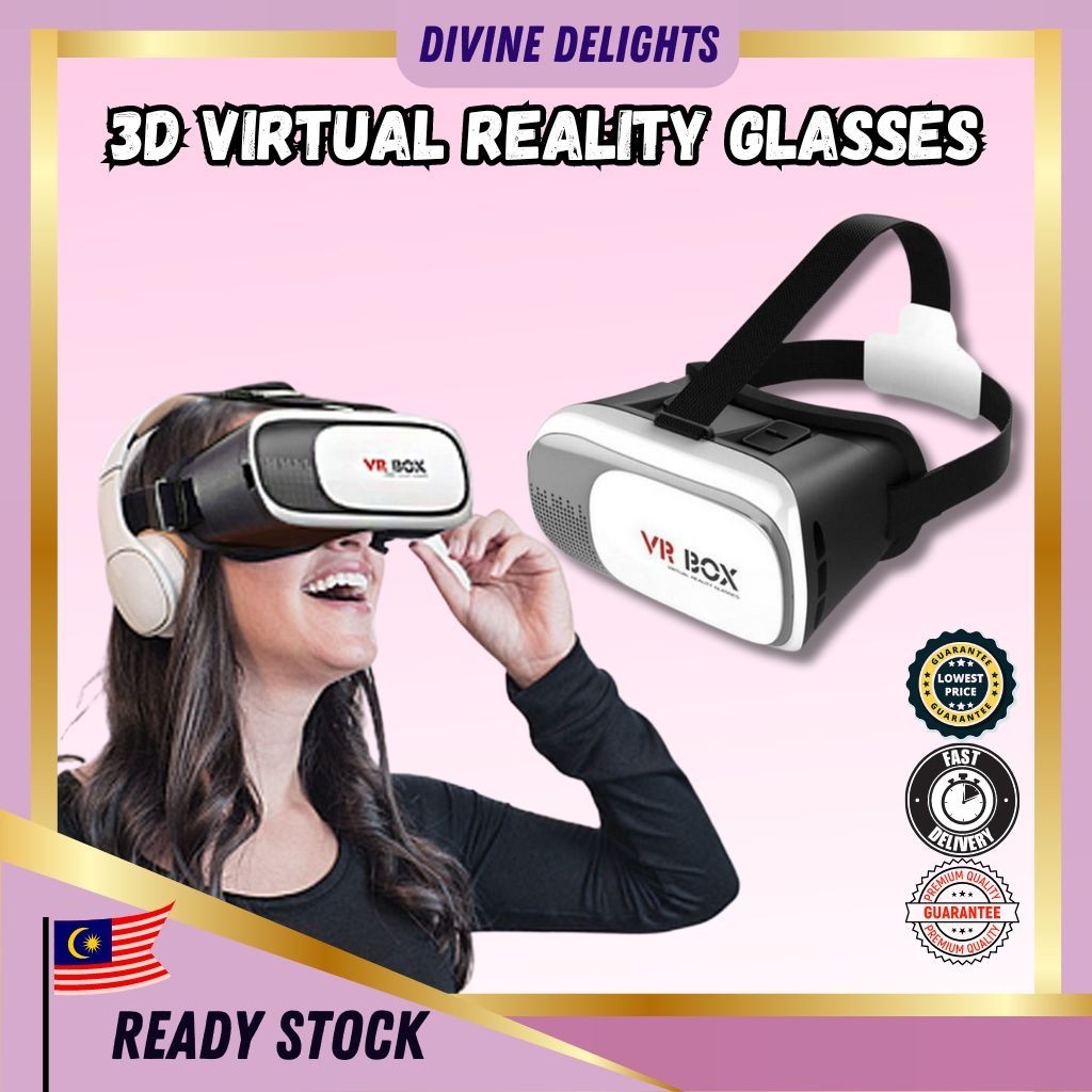 2.0 3D Virtual Reality Glasses 3D Movies Games 2nd Generation VR ...