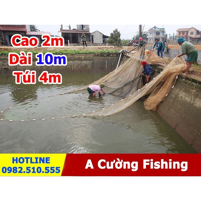 Fish dredging net, fish sweeper for ponds, lakes, rivers, 2m high, 10m ...