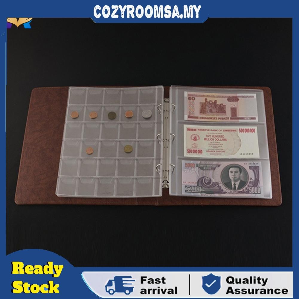 [Anifcas.my]PVC Money Collection Book Coin Paper Money Holder Album ...