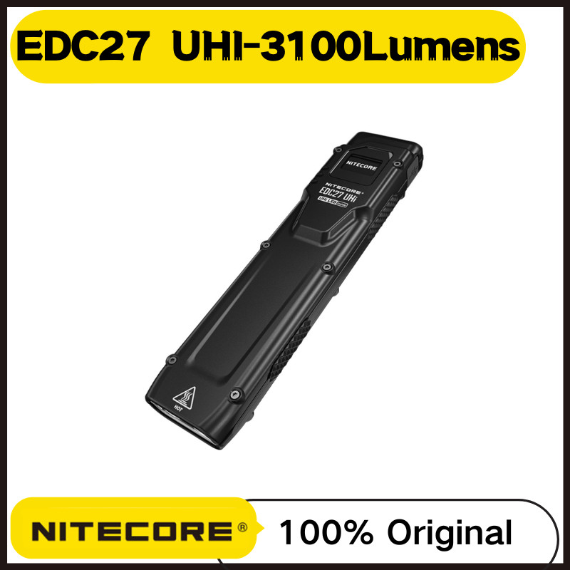 NITECORE EDC27 UHI Ultra Slim High-Performance EDC Flashlight 3100Lumens Built-in battery With ...