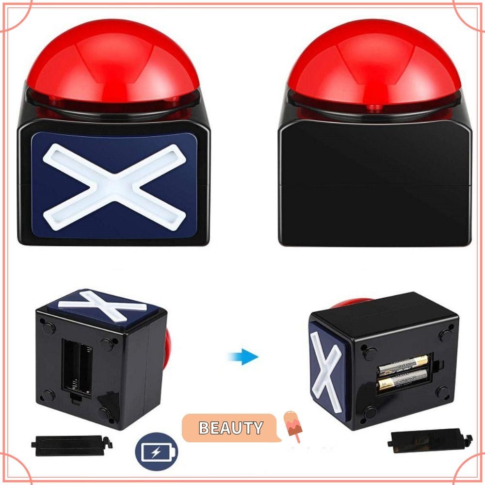 BEAUTYONE Game Answer Buzzer, ABS Trivia Quiz Red Game Buzzer, with ...