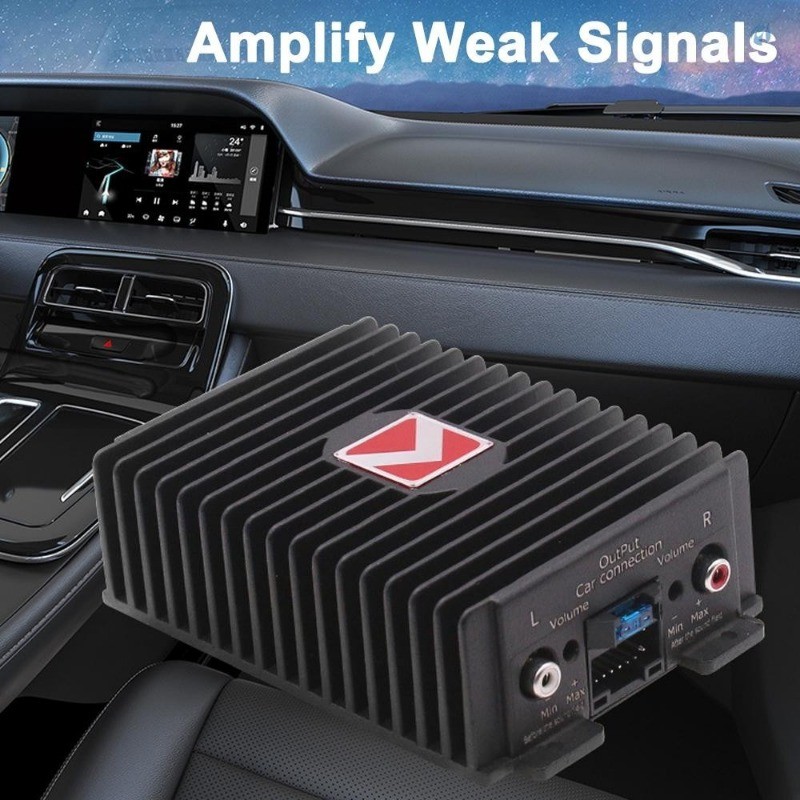 4-Channel Car DSP Amplifier 80Wx4 Booster Audio Digital Sound ...