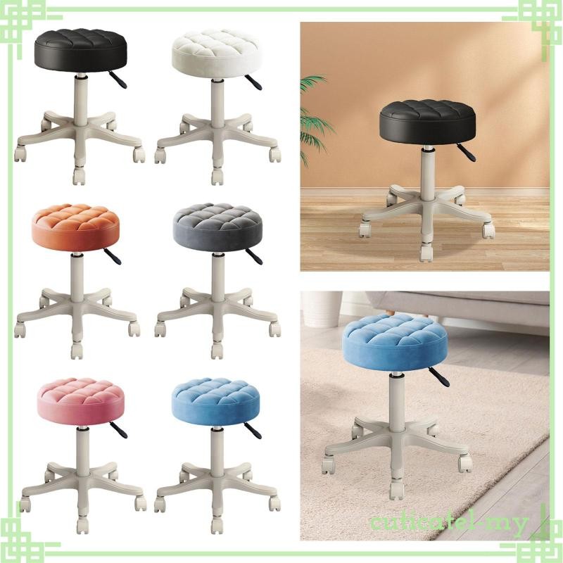 [CuticatefaMY] Rolling Swivel Height Adjustable SPA Stool Saddle Stool ...