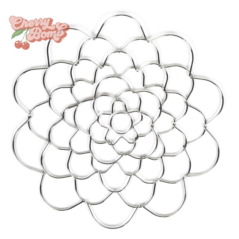 (Cherry Bomb) Flower Arrangement Holder, Reuseable Floral Grid Flower ...