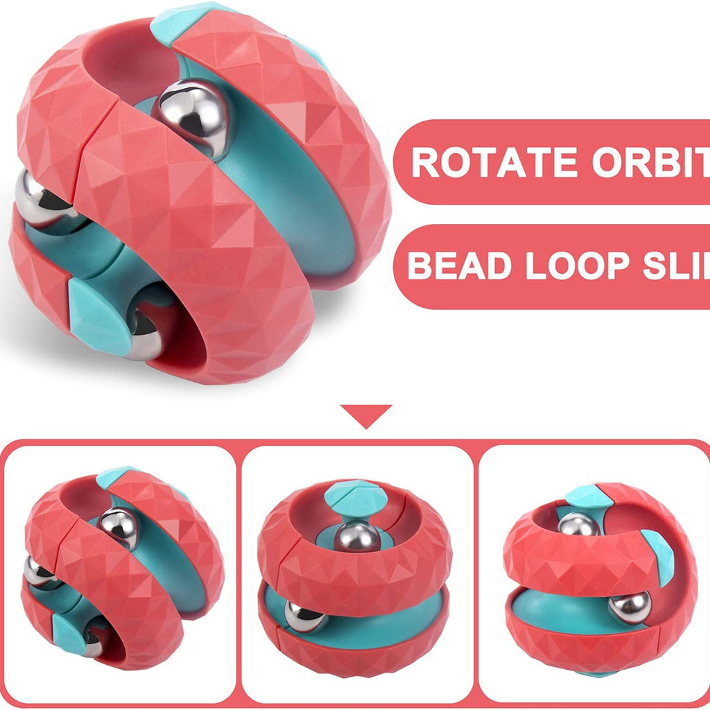 Amazon Hot Diamond Pattern Ball Track Gyro Cube Decompression Toy ...