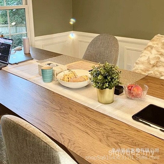 Nordic Solid Wood Dining Table Ash Office Desk Mobien Dining Tables and ...