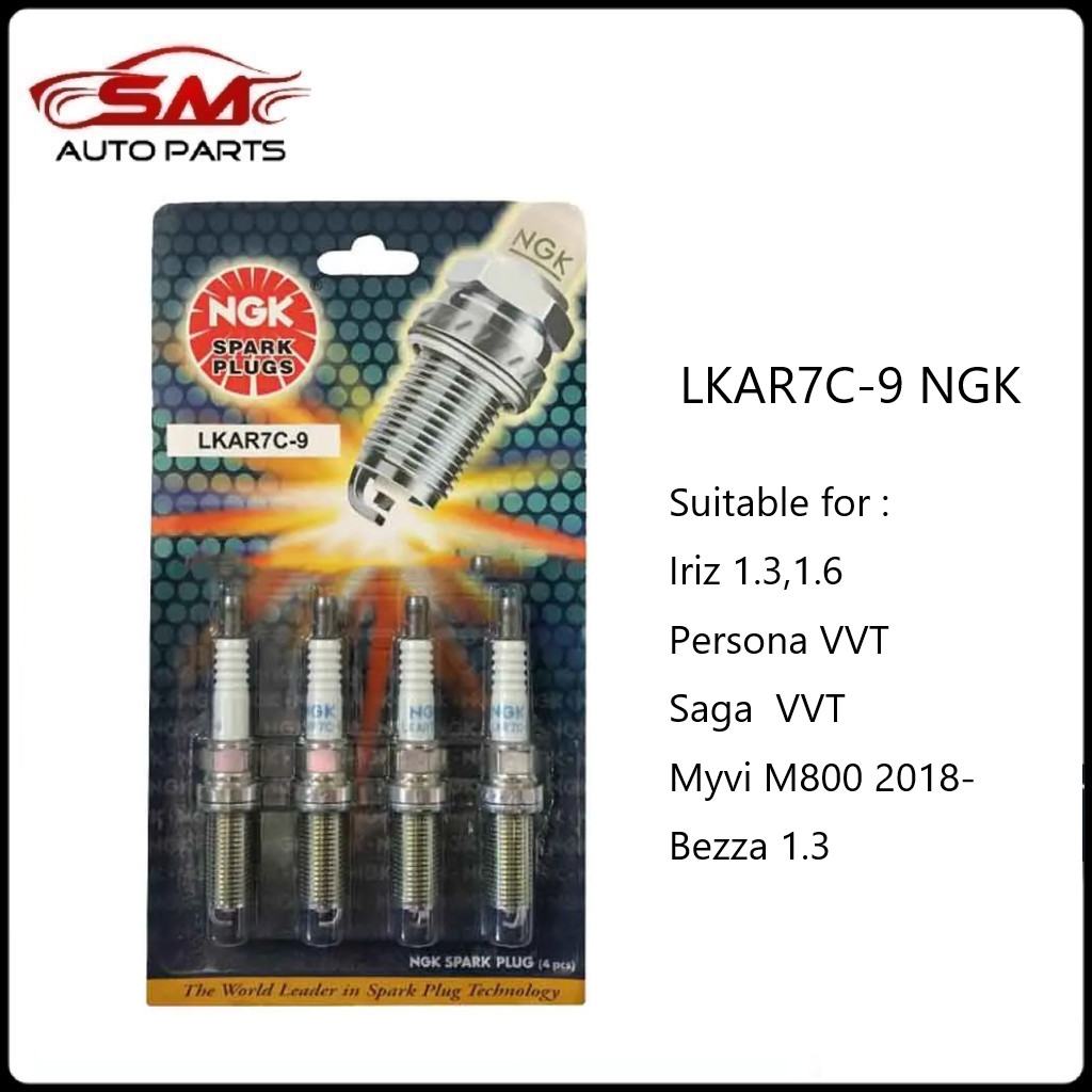 NGK SPARK PLUG PROTON IRIZ PERSONA VVT SAGA VVT PERODUA MYVI 2018 ...