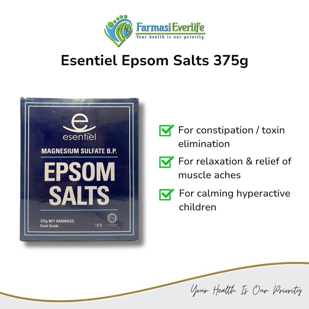 Esentiel Epsom Salt 375gm | Shopee Malaysia