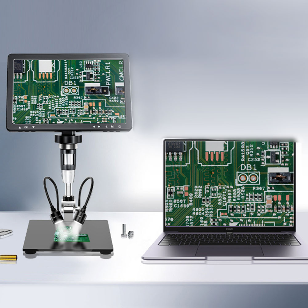 1500X Digital Microscope 10.1inch IPS Screen 20MP Soldering Microscope ...